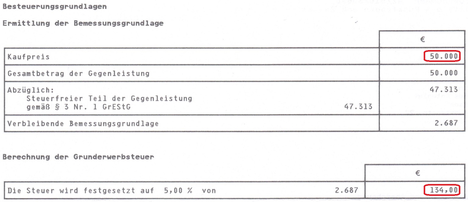 Luxus Grunderwerbsteuer Wann Kommt Der Bescheid Ebenbild